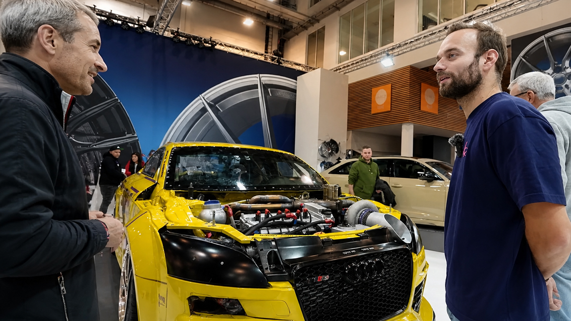 1213 PS Audi TT Extremes Drag Monster auf der Essen Motor Show