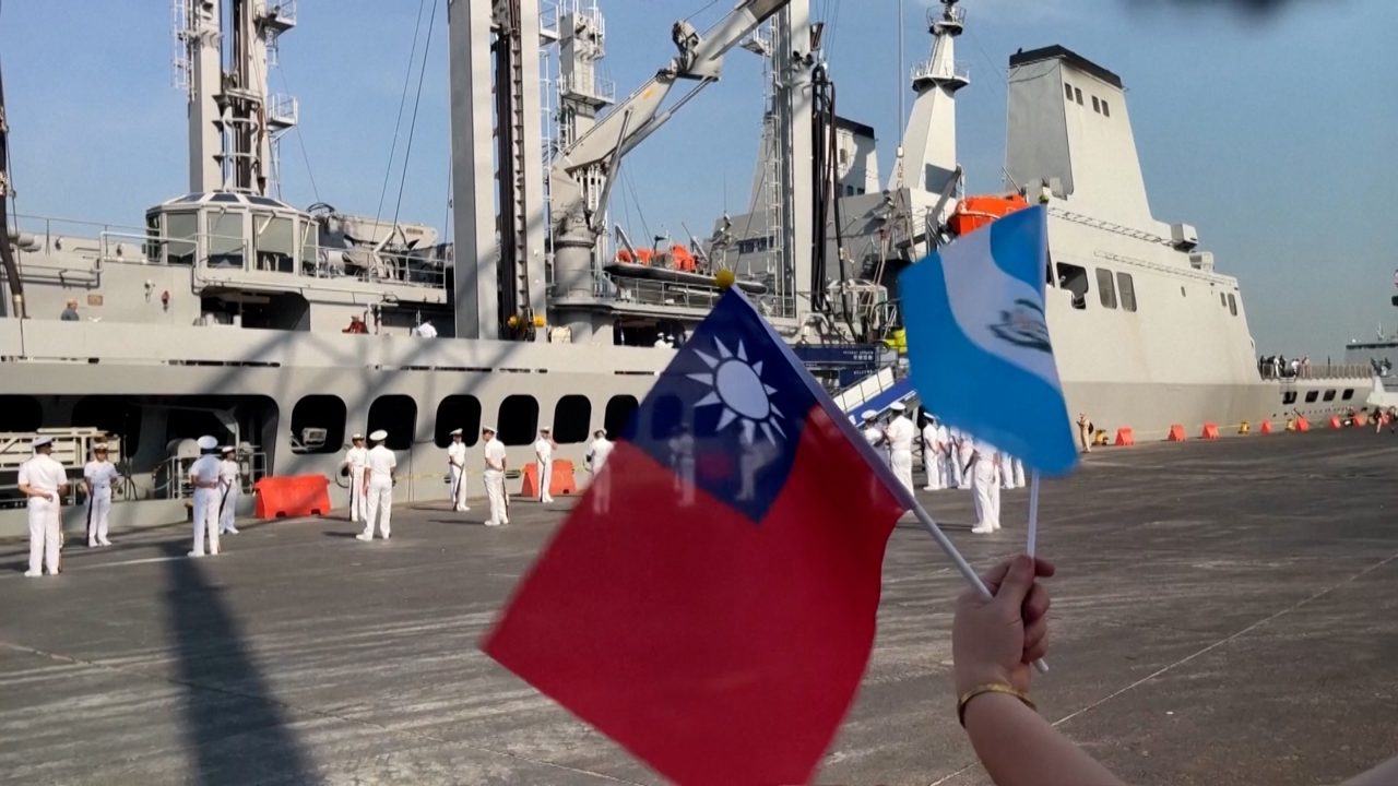 Taiwan Naval Squadron Docks In Ally Guatemala