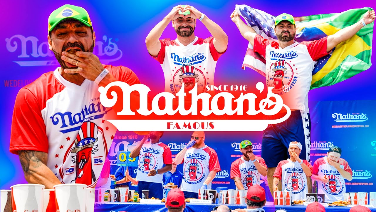 I’m taking on Nathan's hot dog challenge!