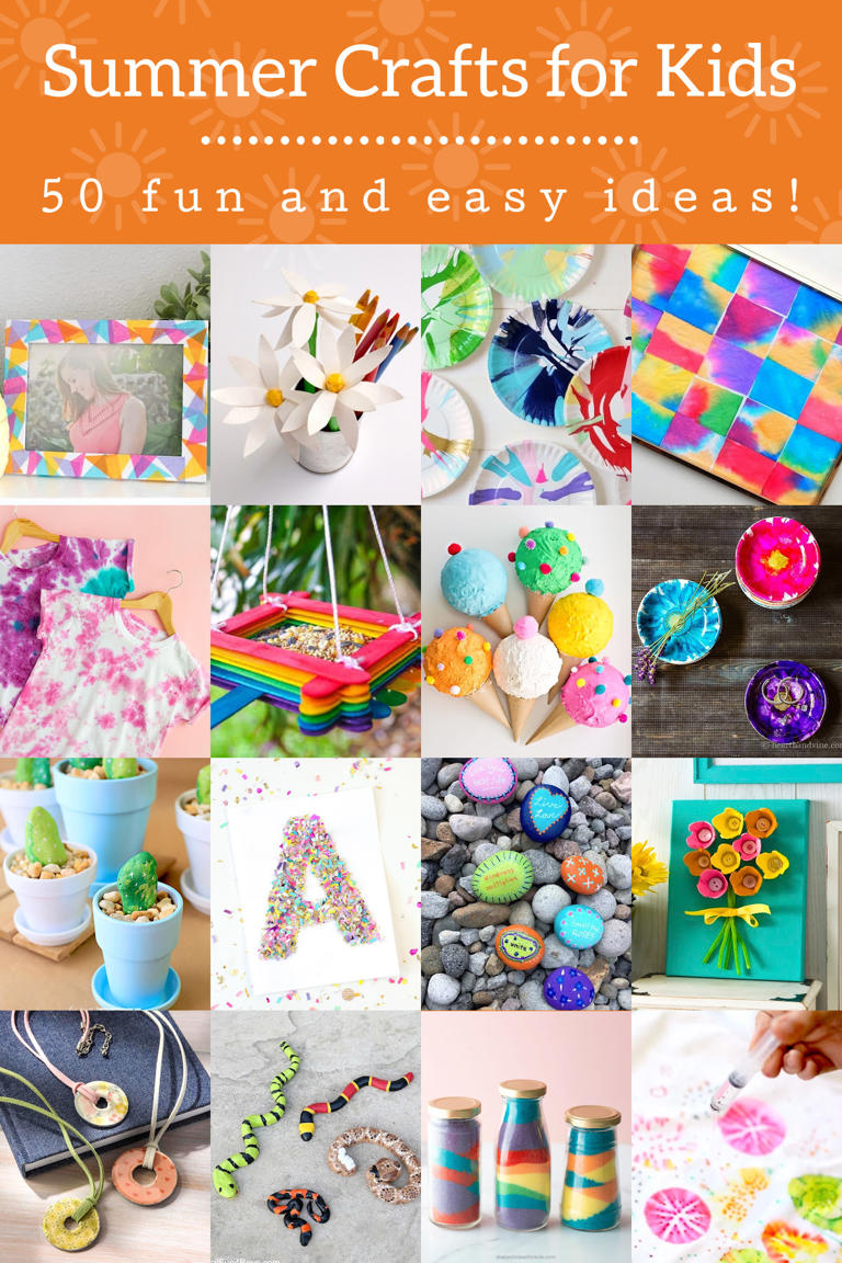 Summer crafts for kids: 50 fun, easy ideas to try now