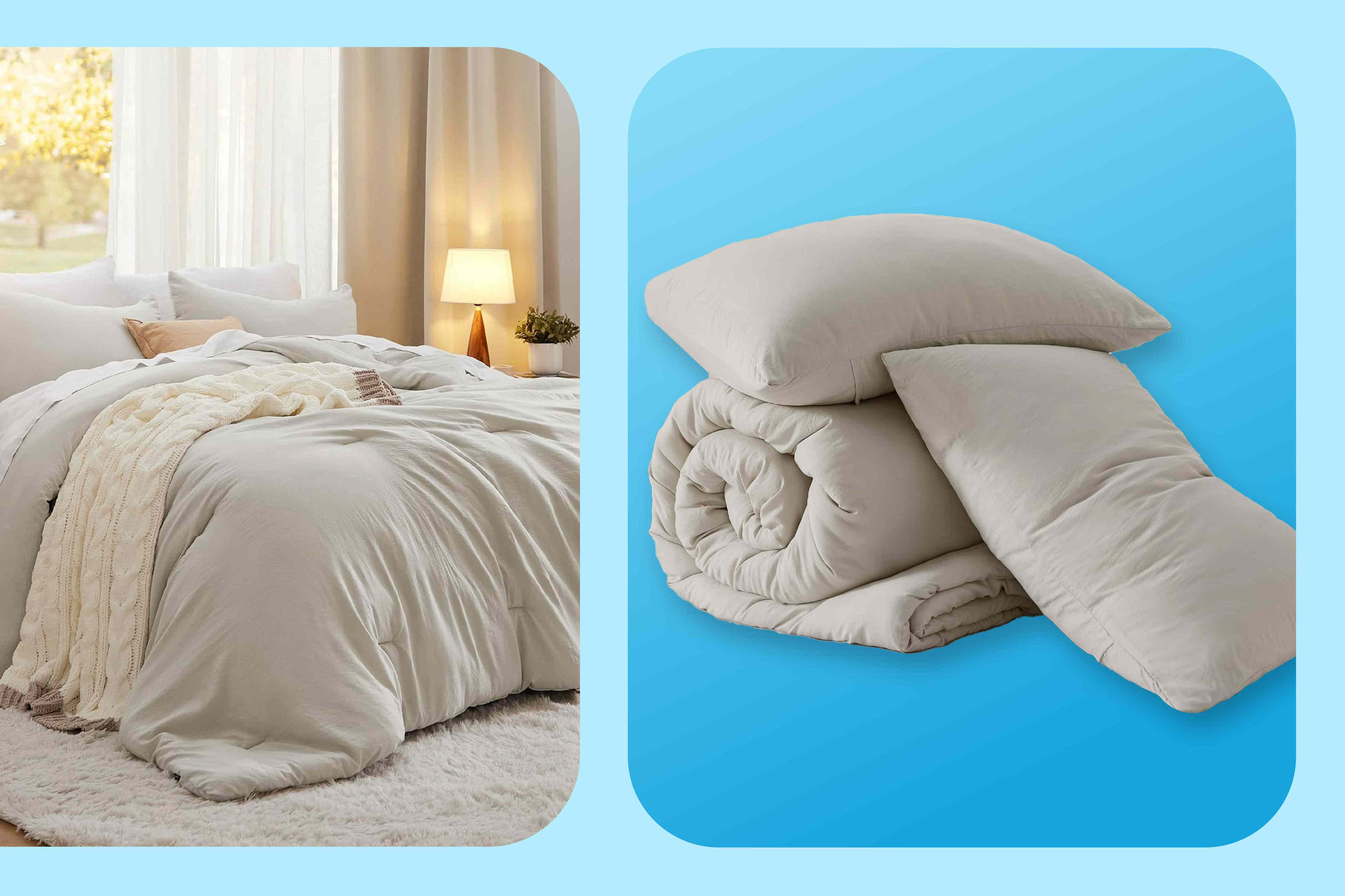 This 'soft and plush' Bedsure comforter 'glides' over your body ...