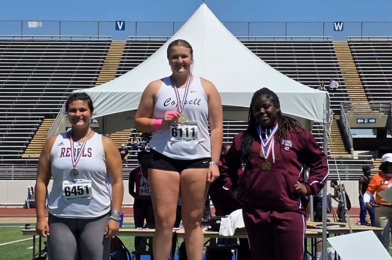 Rebels track sending 800 relay, 3 throwers to state meet