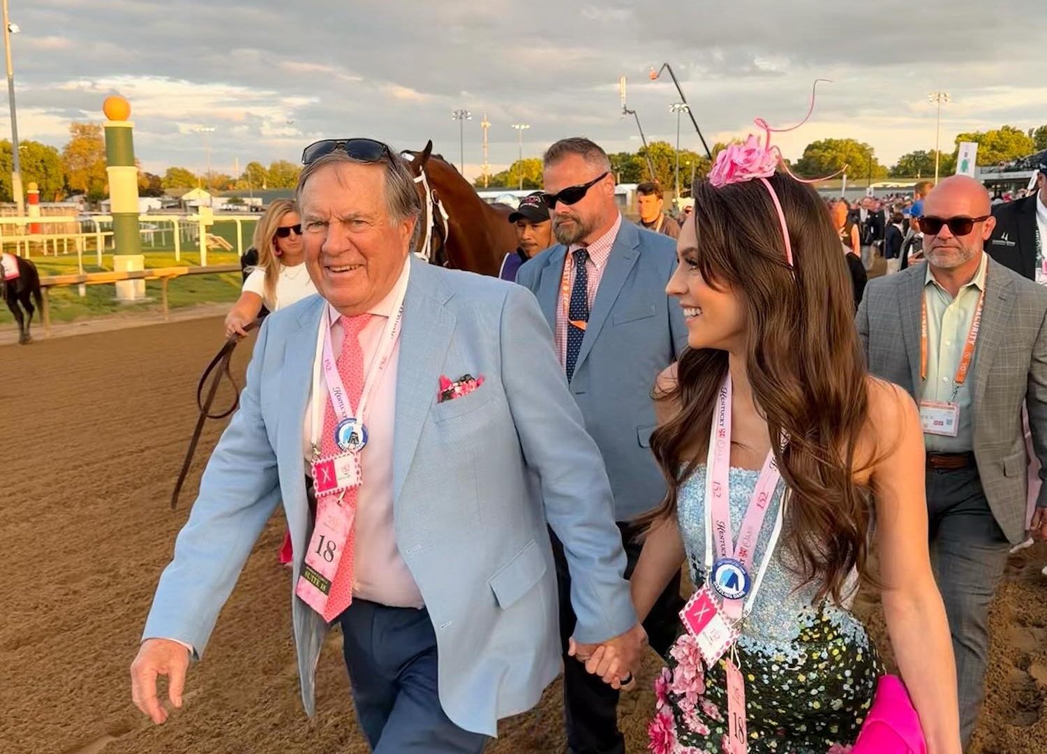 Bill Belichick and Jordon Hudson mark Kentucky Derby with shady IG caption