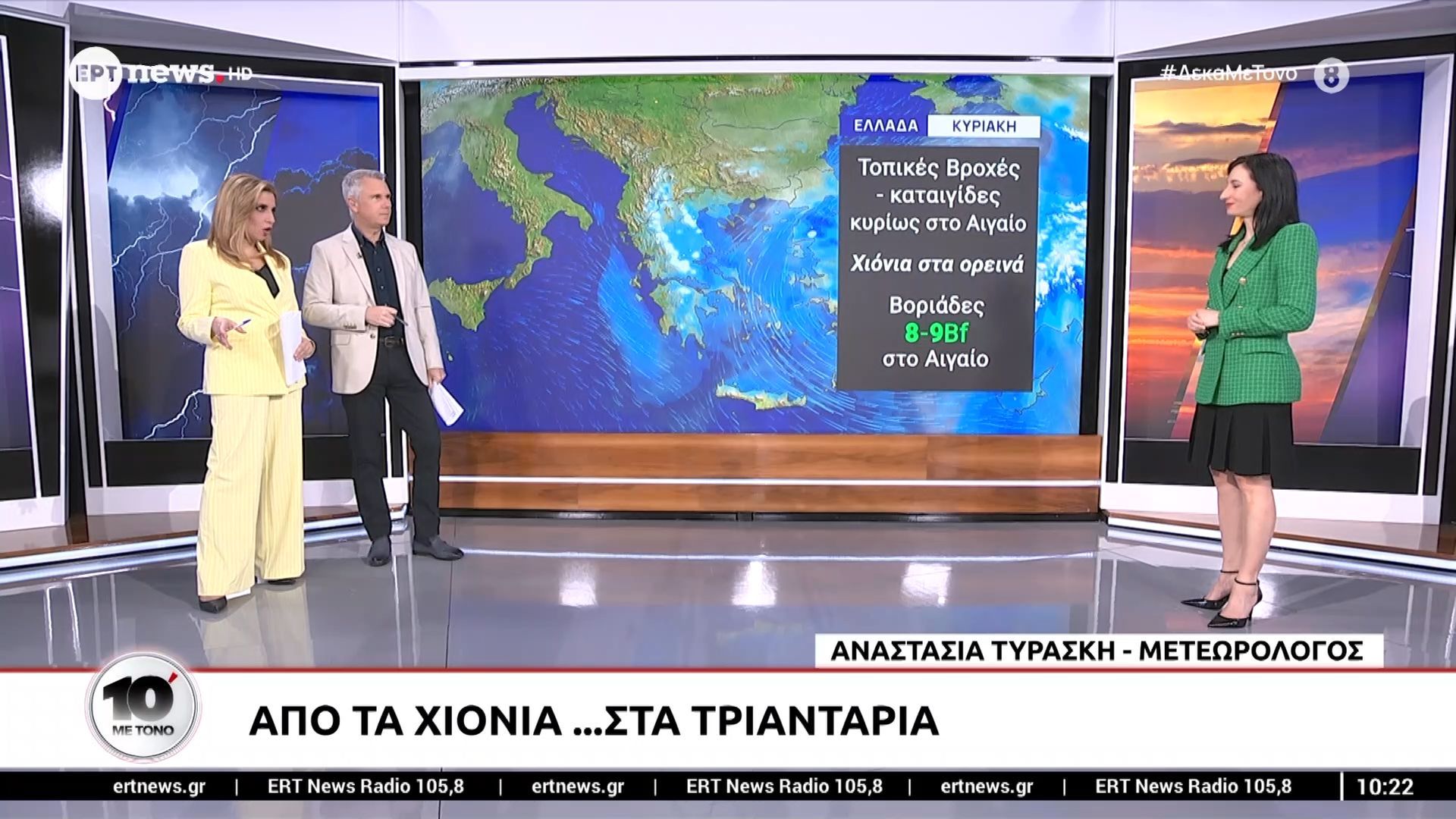 Από τα χιόνια... στα τριαντάρια