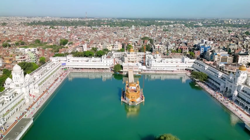 Golden Temple, India: Drone discovers sacred waters of Amritsar