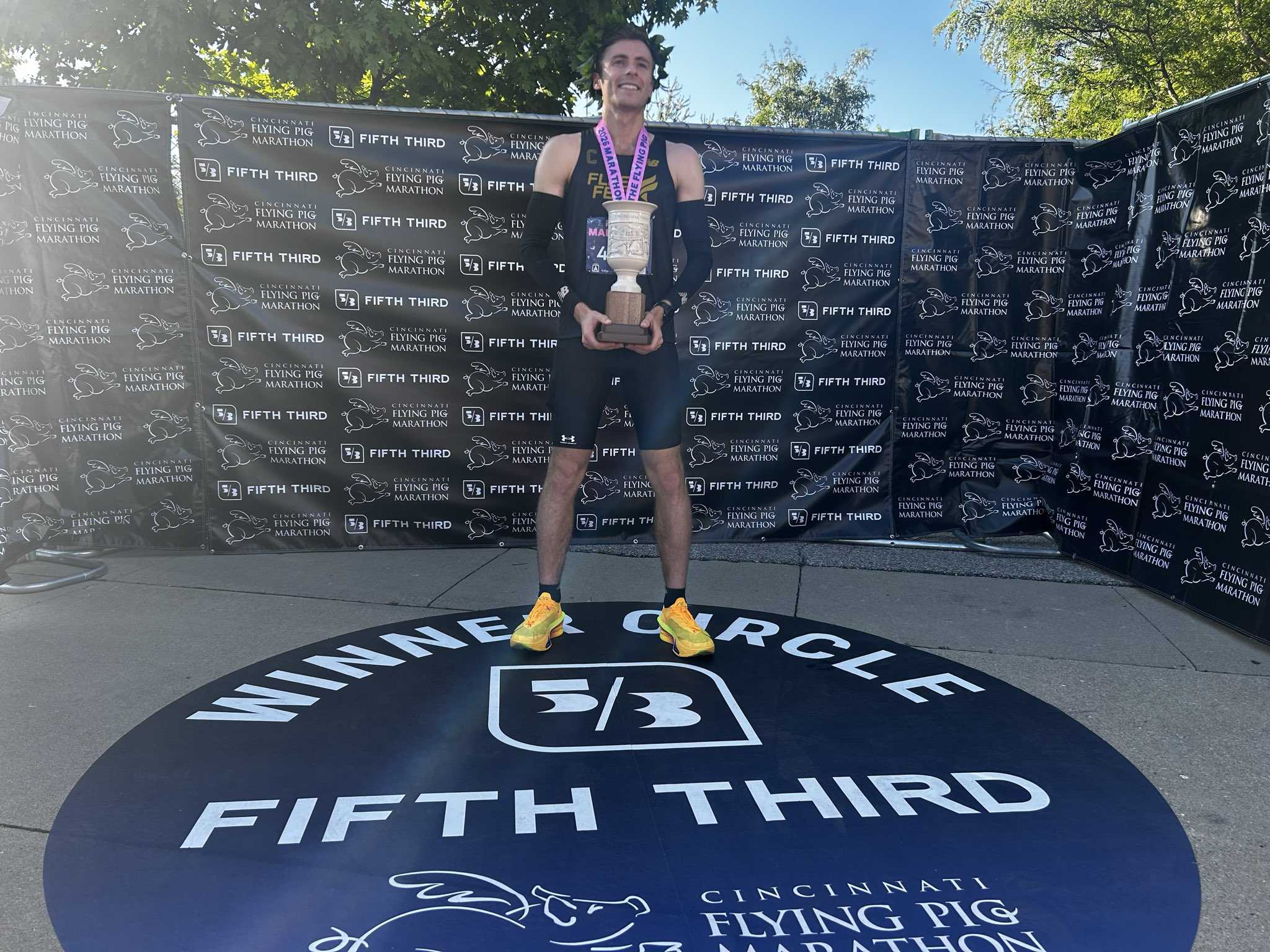 Ohio runner breaks 20-year record, wins 2026 Flying Pig Marathon