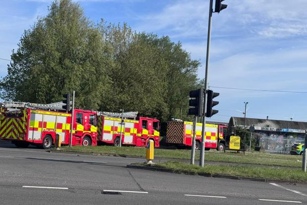 Emergency services respond to lorry crash with multiple crews attending