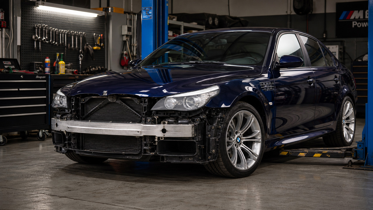Did Hammond just break our V10 BMW M5?