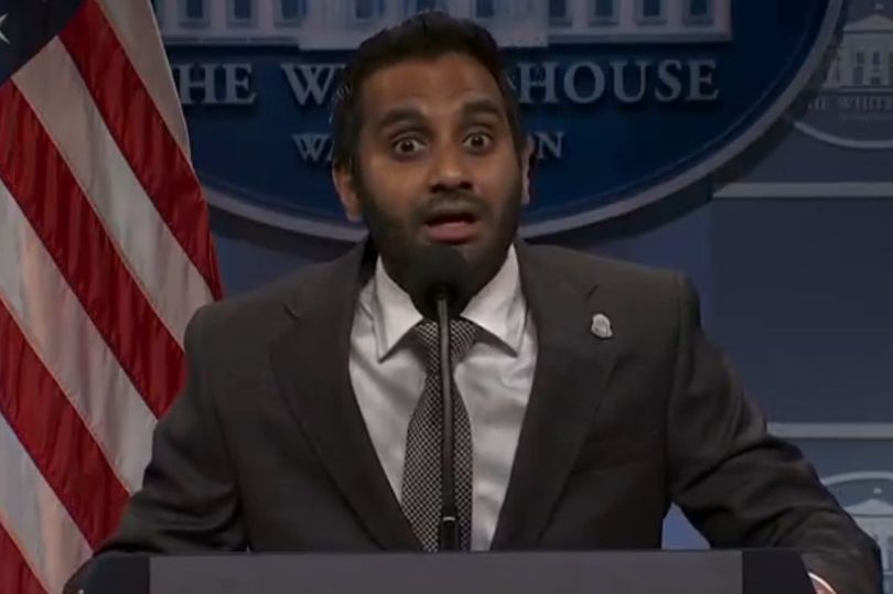 SNL fans say 'crazy eyes' Kash Patel was 'roasted completely' as Aziz ...