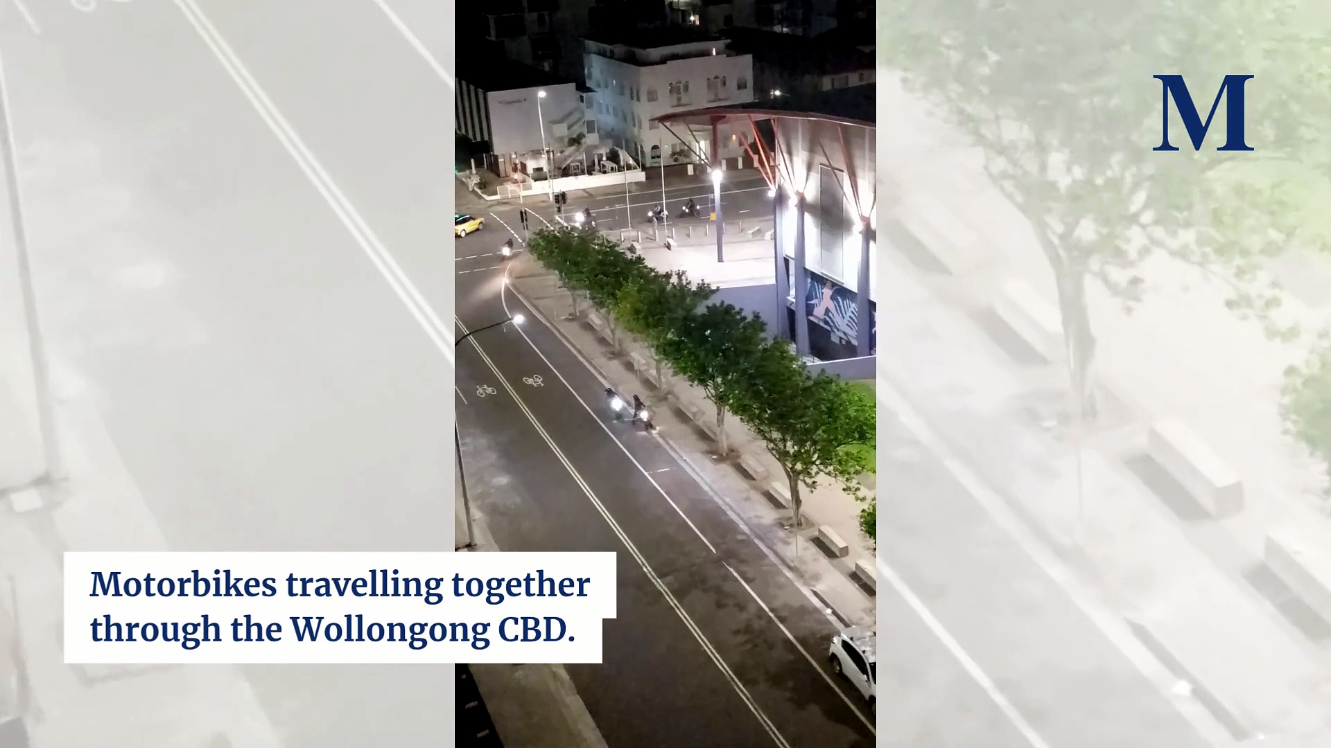 Motorbikes in Wollongong CBD