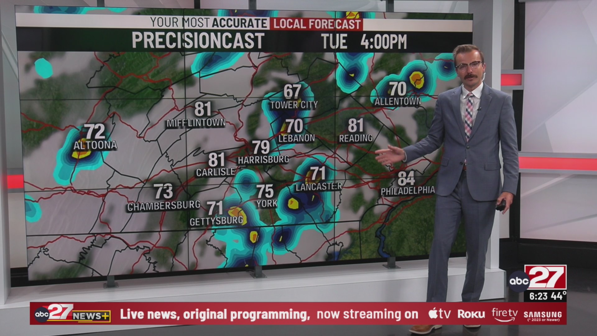 Michael's Sunday 6am forecast