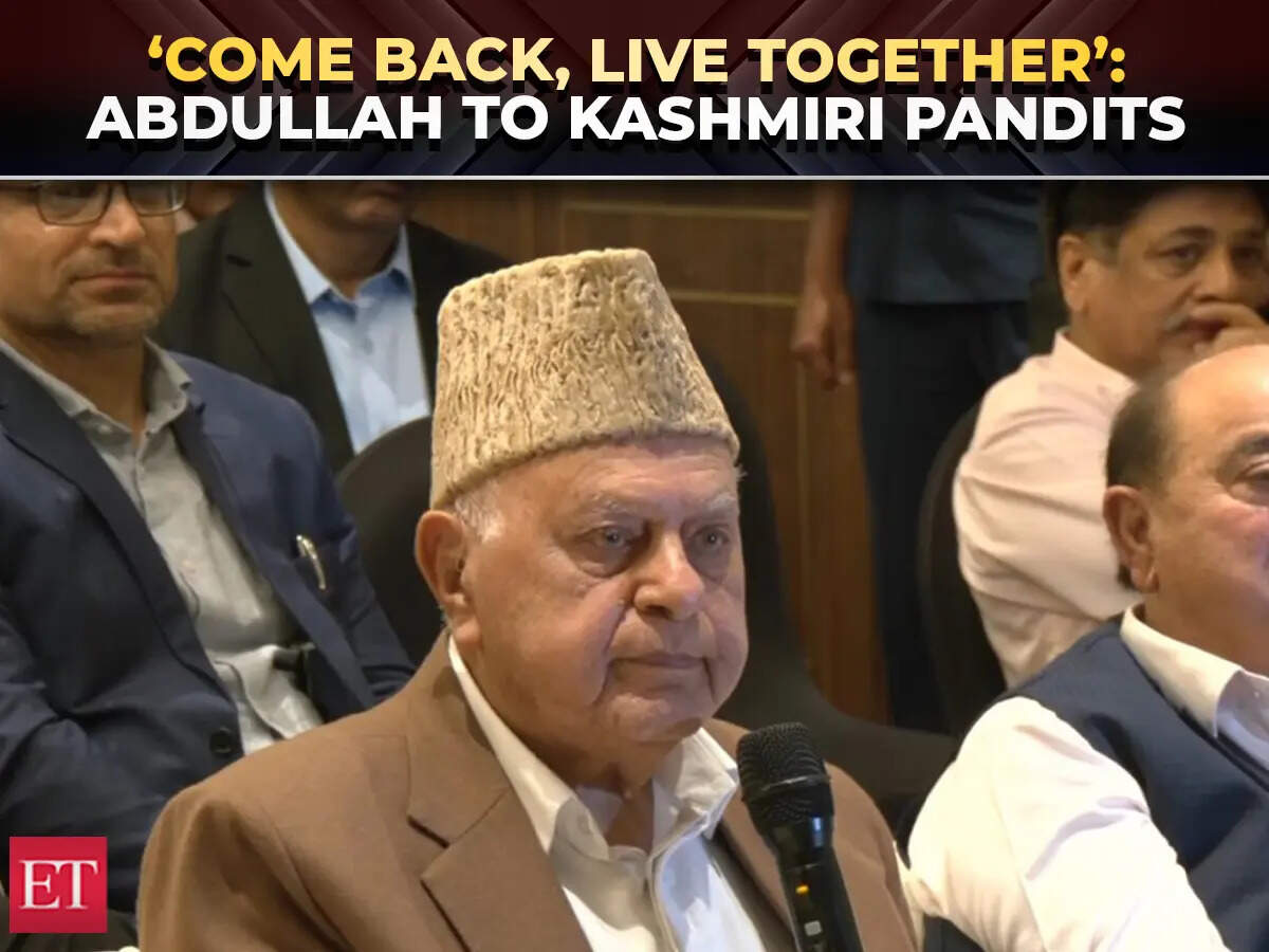 Farooq Abdullah urges return of 'those who left Kashmir'; calls for ...