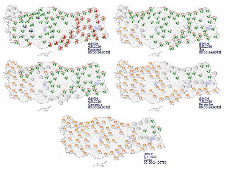 Hava durumu haberleri! Yarın hava nasıl olacak? Yarın yağmur yağacak mı ...