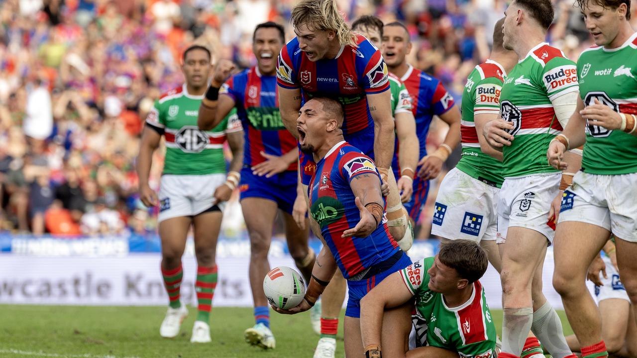 Knights back with a bang to pip Souths in try shootout