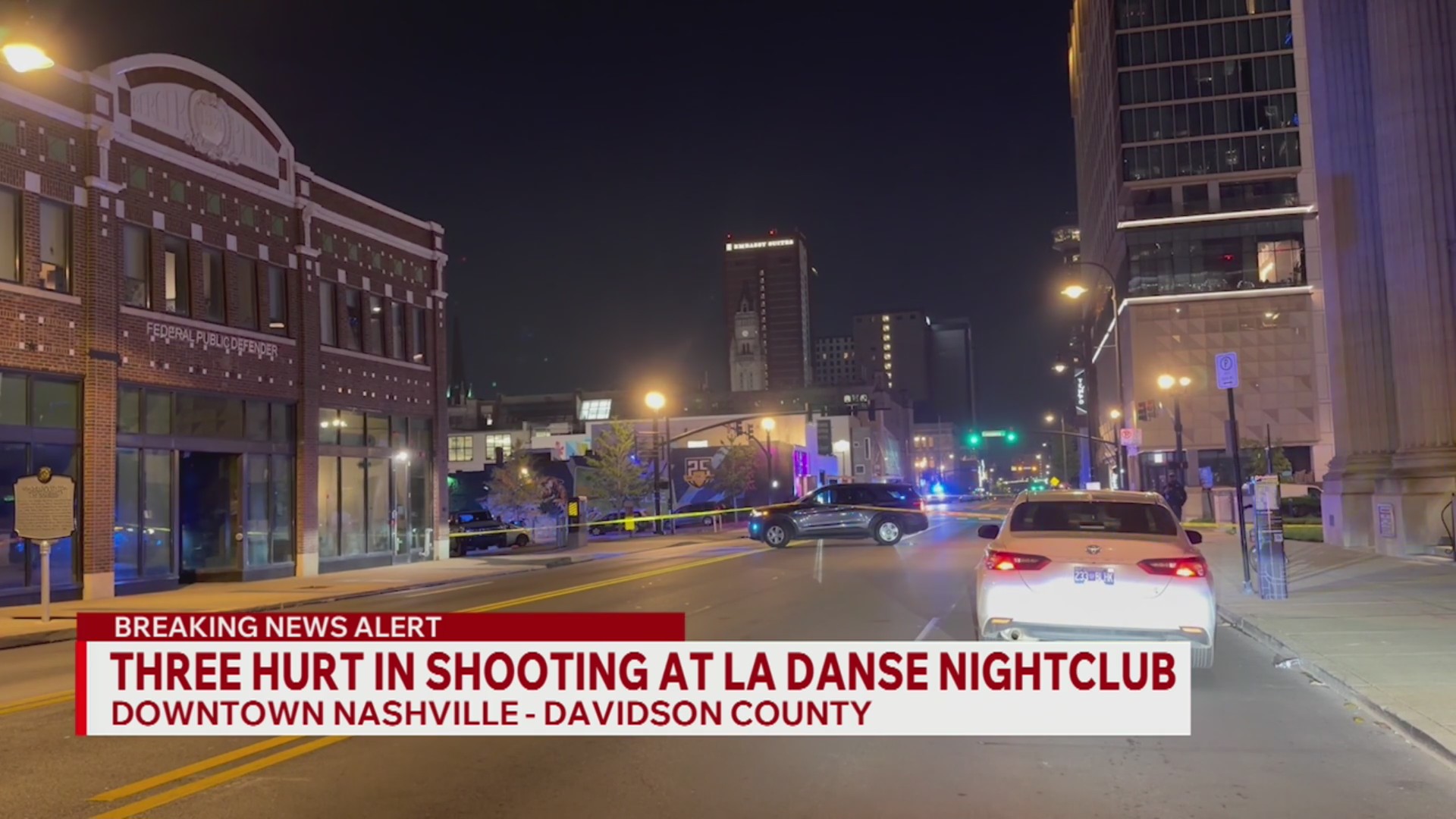 At least 3 injured after shooting in downtown Nashville, police say