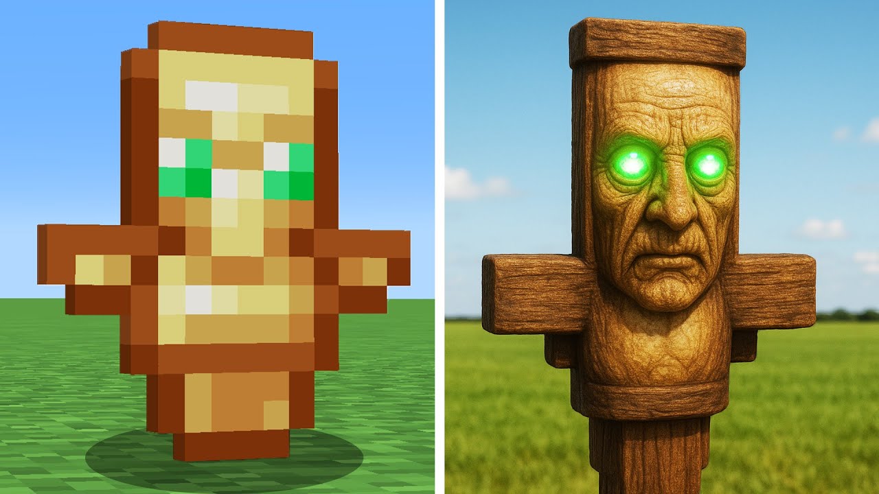 Discover Minecraft mobs living in the real world