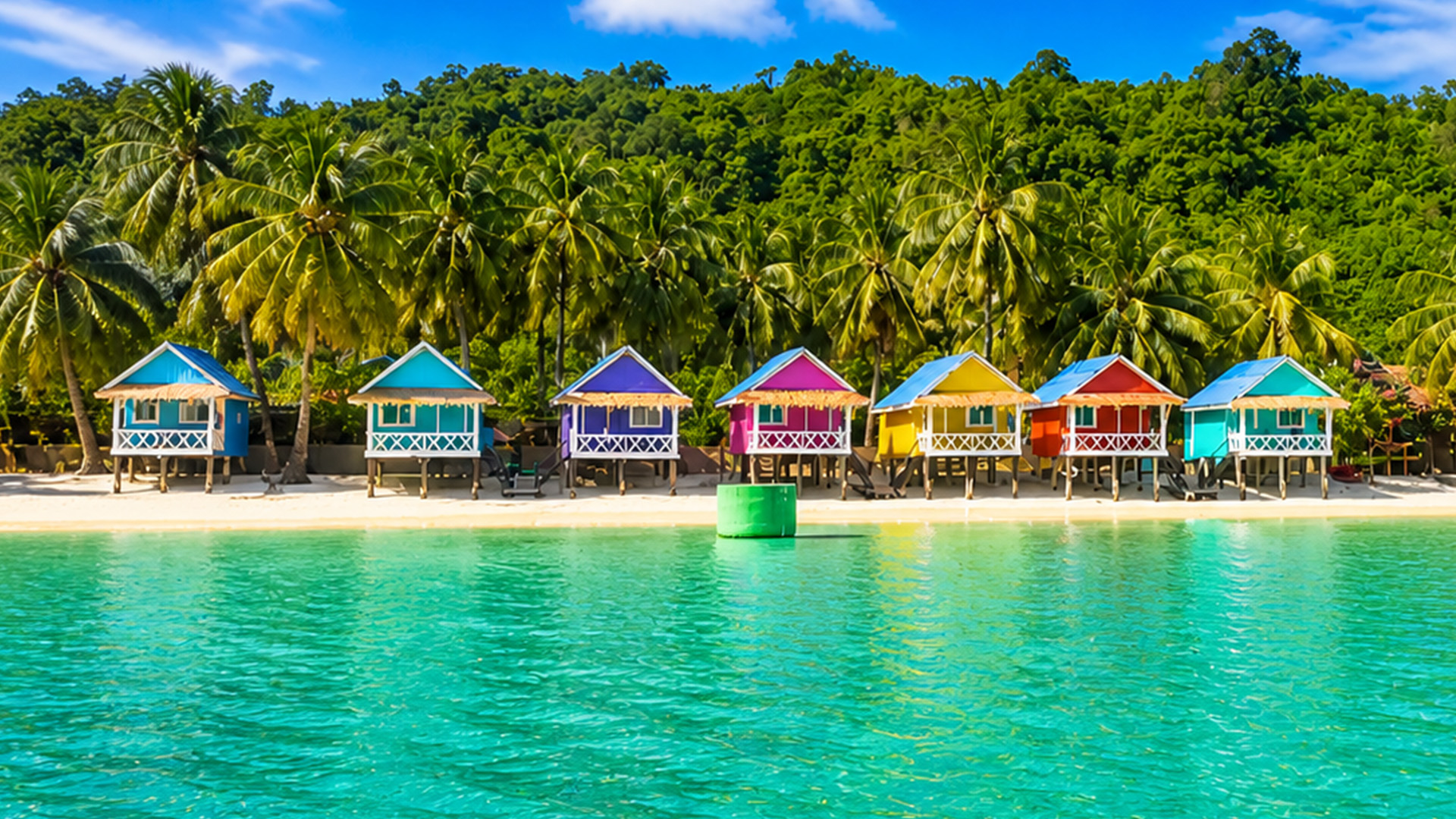 Discovering vibrant seaside huts in Cambodia