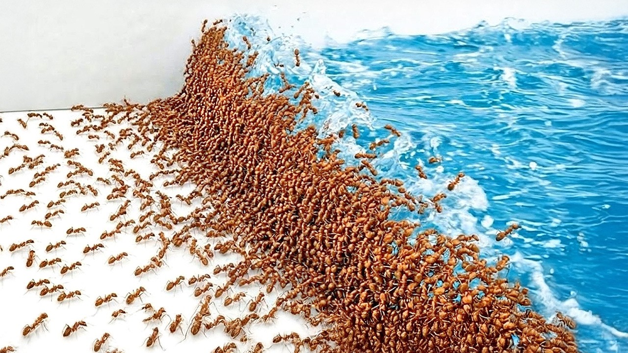 1,000 ants vs. natural disasters