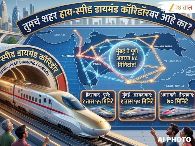 मुंबई ते पुणे 48 मिनिटांत! तुमचं शहर हाय-स्पीड डायमंड कॉरिडॉरवर आहे का?