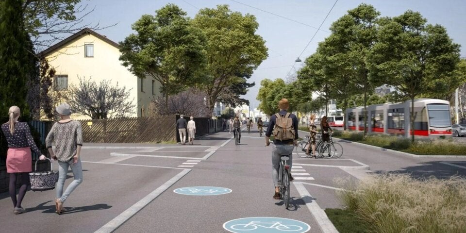 500 Meter lang: Neuer Zwei-Richtungs-Radweg für Transdanubien
