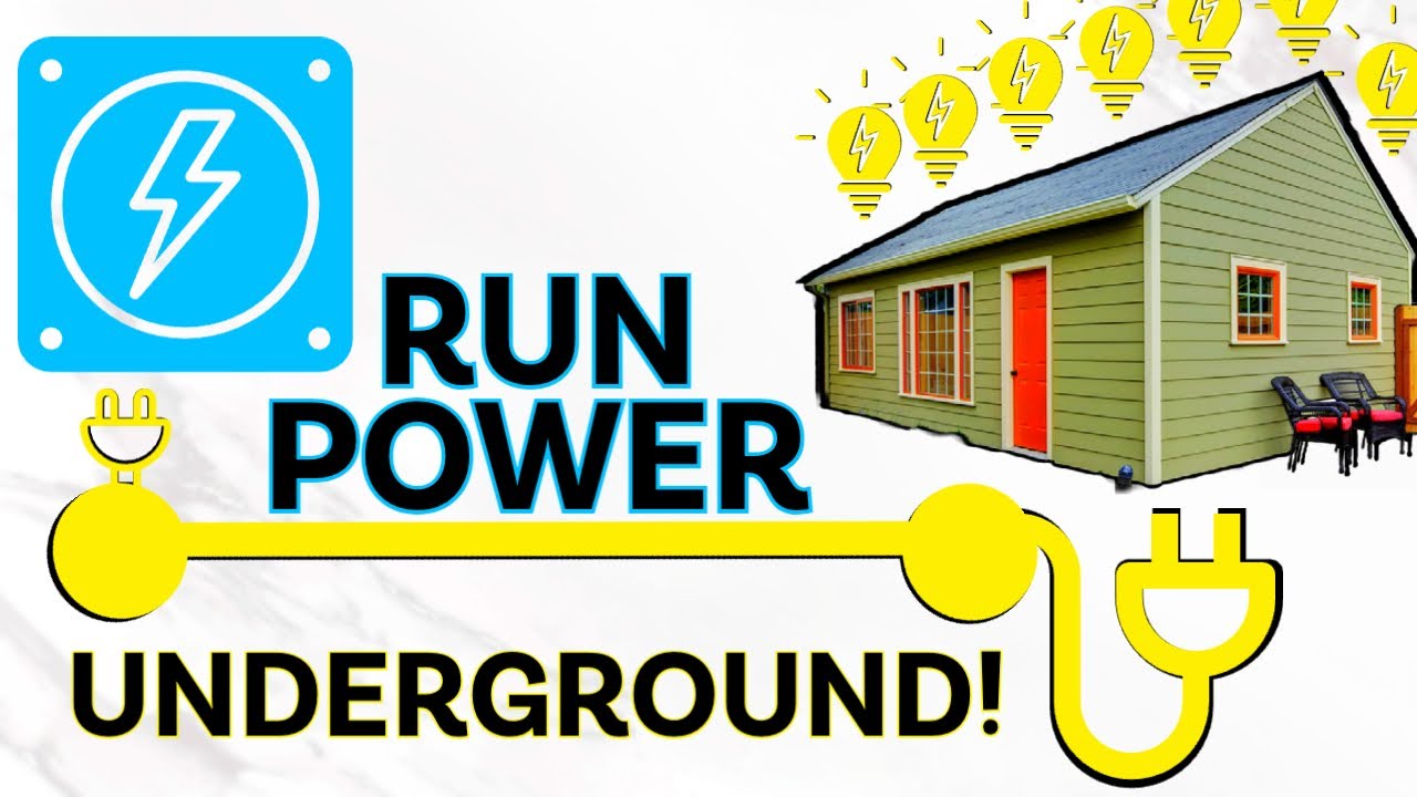 Easily run underground power lines to your backyard shed