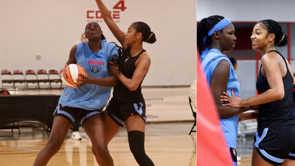 Angel Reese steps up for rookie Dream teammate Madina Okot
