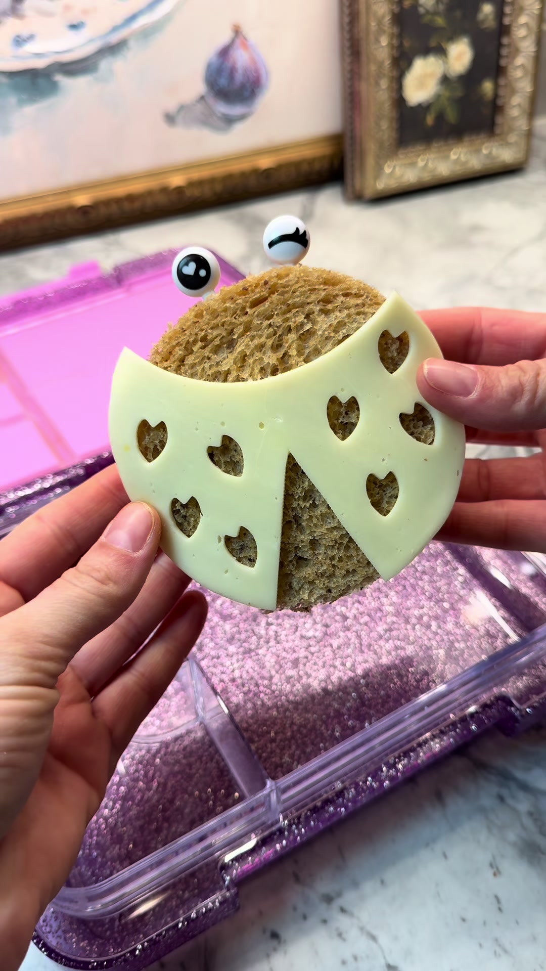 February lunch with adorable love bug theme