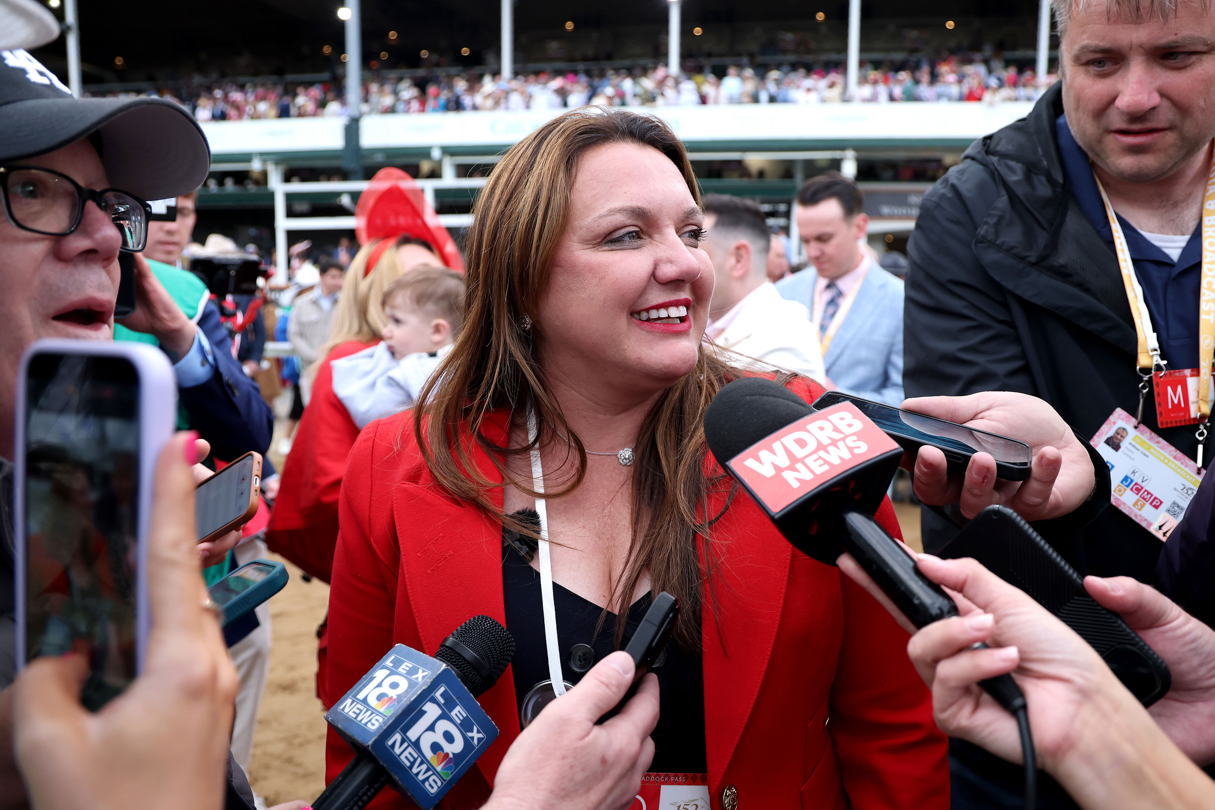Kentucky Derby 2026: Watch Cherie DeVaux react to Golden Tempo's mad ...