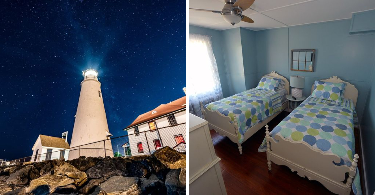 The only lighthouse on the Chesapeake in Maryland you can sleep inside