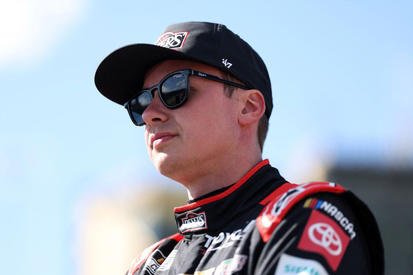 After lucky escape, Joey Logano’s car gets destroyed in pit road incident