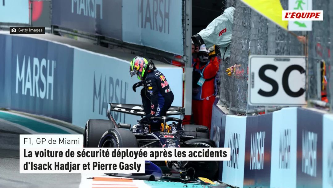 La voiture de sécurité déployée au Grand Prix de Miami après les ...
