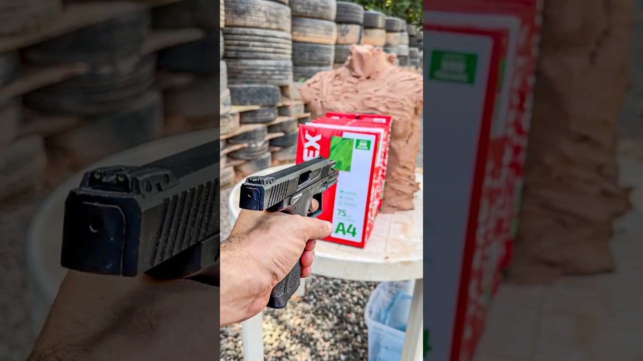 Quantas folhas de papel param um tiro de 12? O resultado é surreal! 🗒️🔫