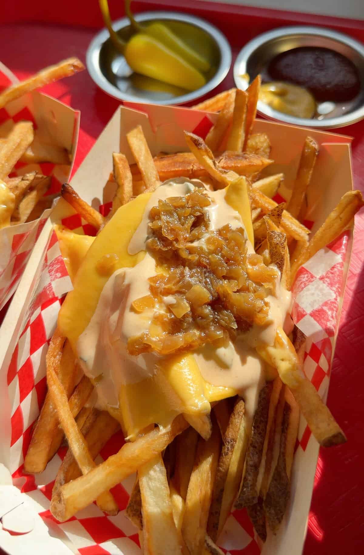Homemade animal style fries recipe