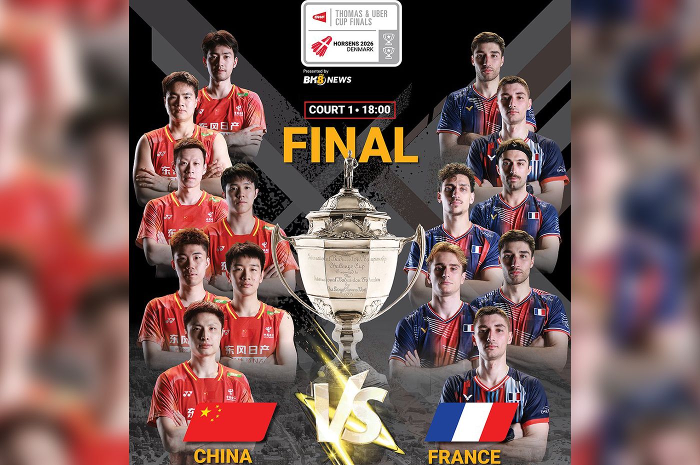 Rekap hasil final Thomas Cup 2026 - China juara setelah susah payah ...