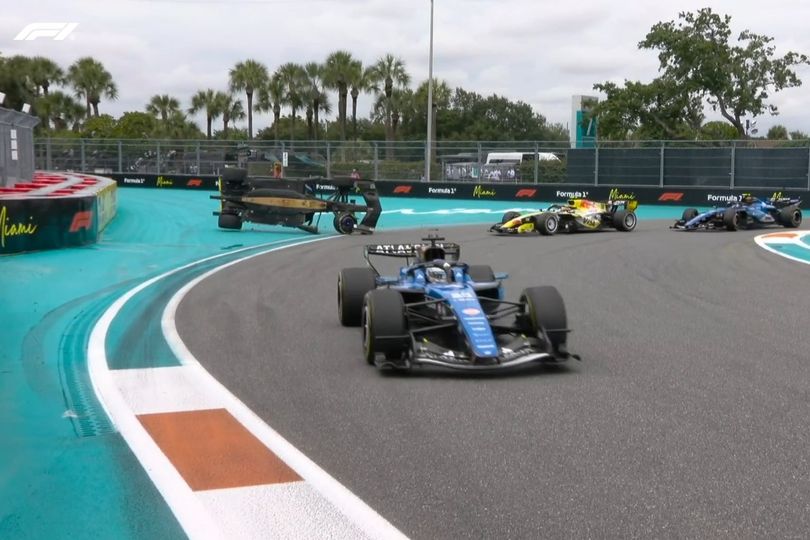 Terrifying Miami Grand Prix crash sees car flip upside down in F1 chaos