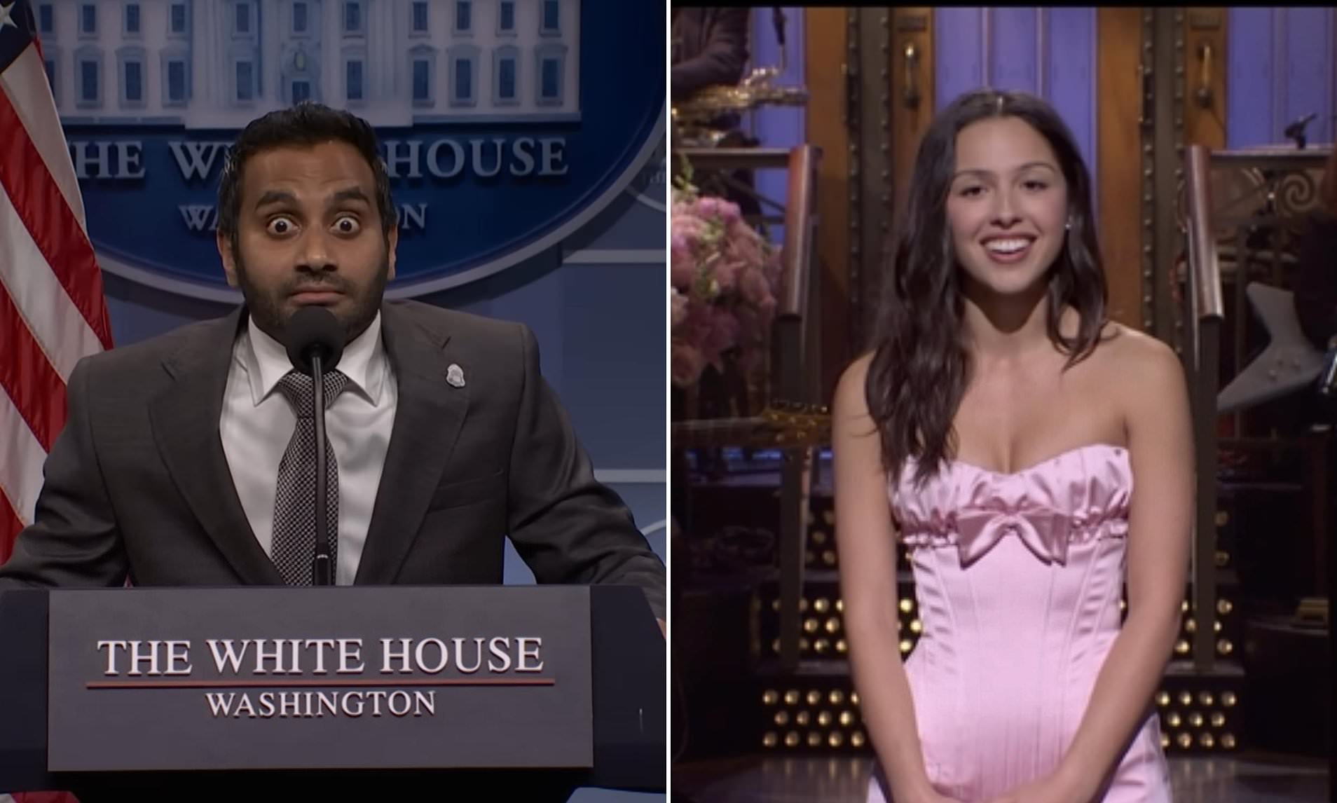 Aziz Ansari makes surprise appearance on SNL as FBI director Kash Patel