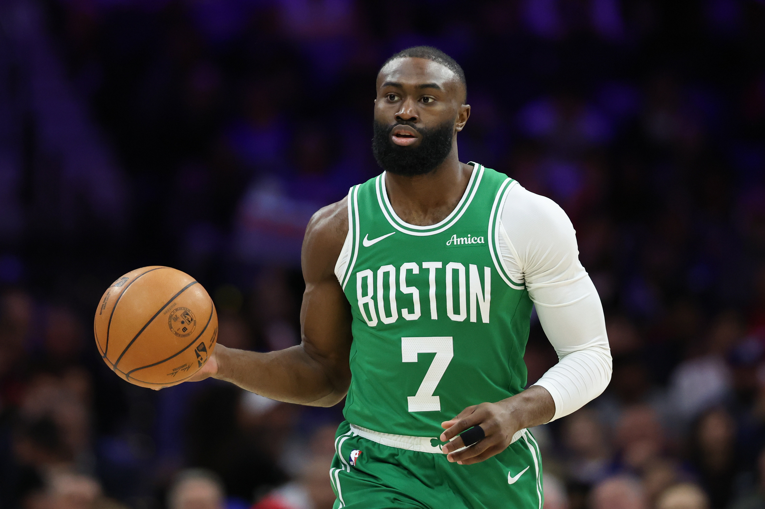 Celtics' Jaylen Brown calls out 76ers' Joel Embiid for 'flopping around ...