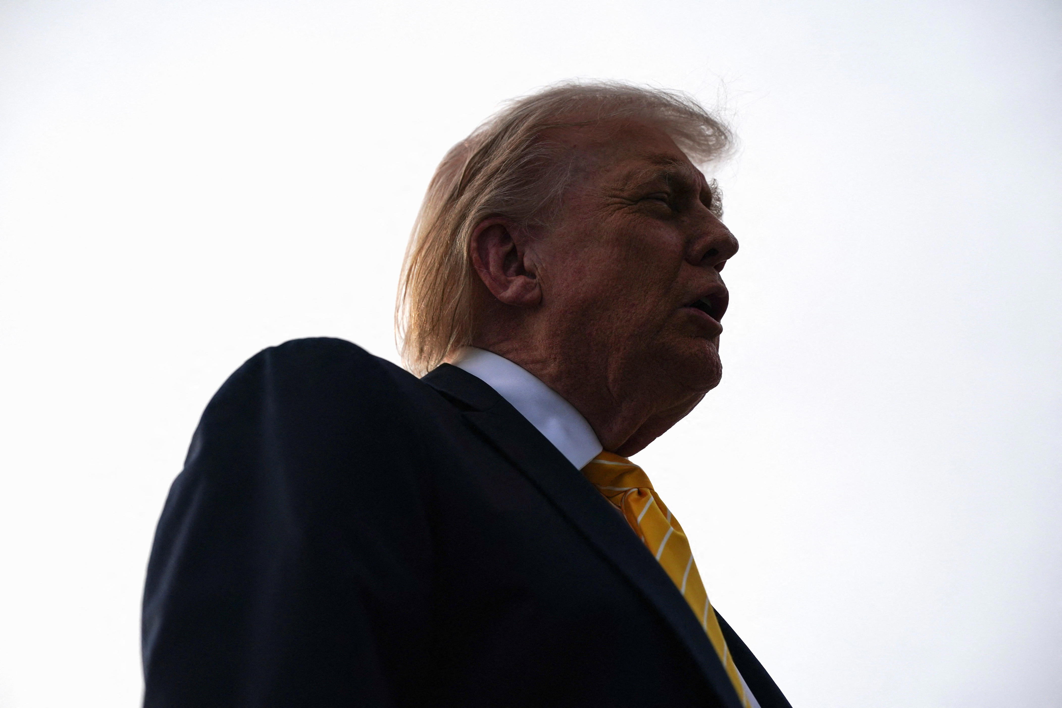 President Trump arrives in suite at Doral golf club for PGA Tour event