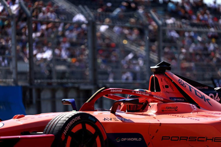Formula E Berlin E-Prix: Evans battles to remarkable race 2 win from 17th