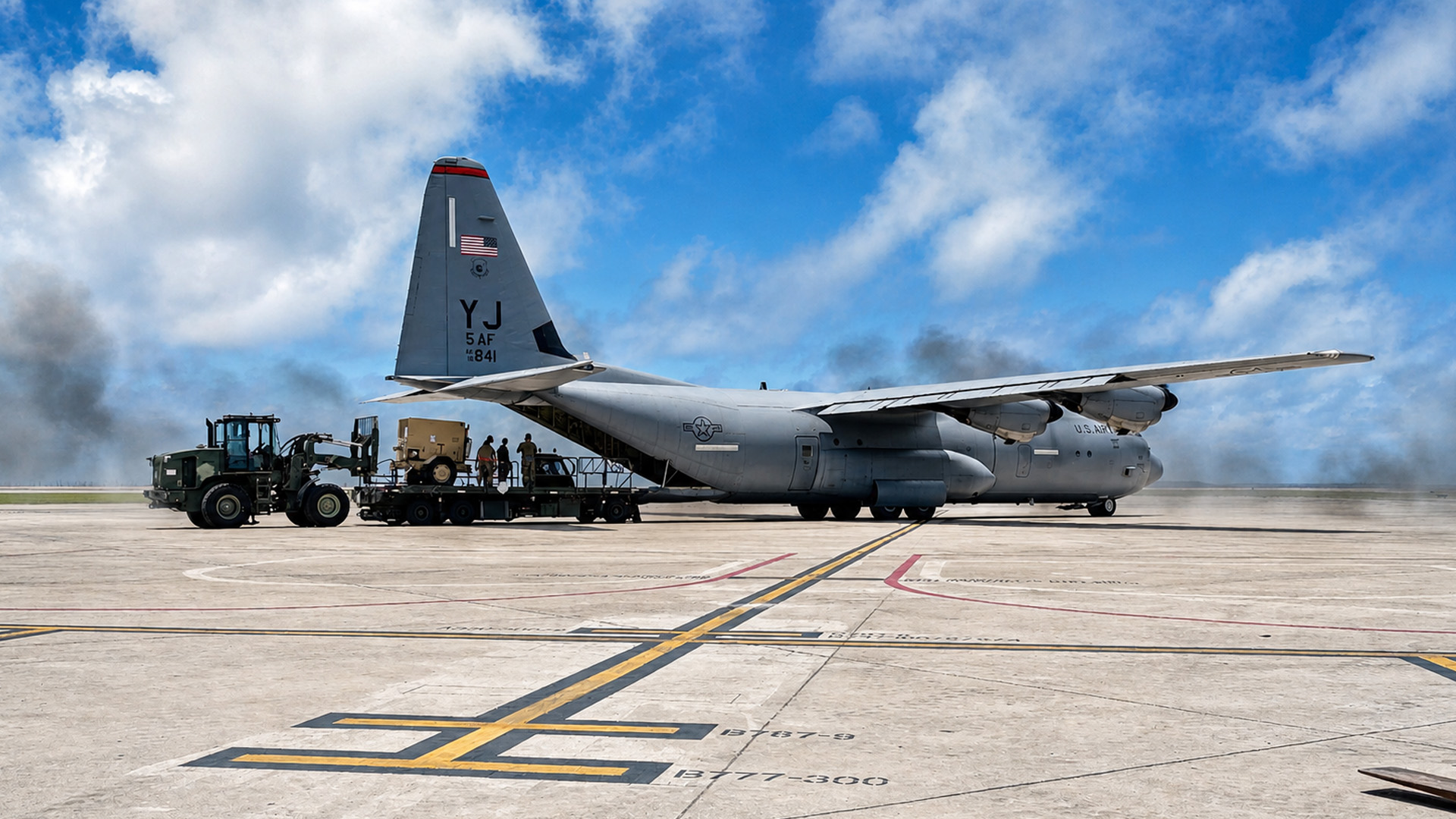 Navy landing craft arrive in Guam after typhoon