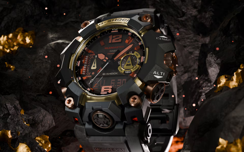 Casio launches Mudmaster GWG-B1000MG-1A9 watch with magma-inspired design