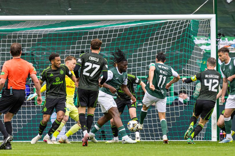 Joe Newell reaction to Celtic goal says everything about Hibs handball ...