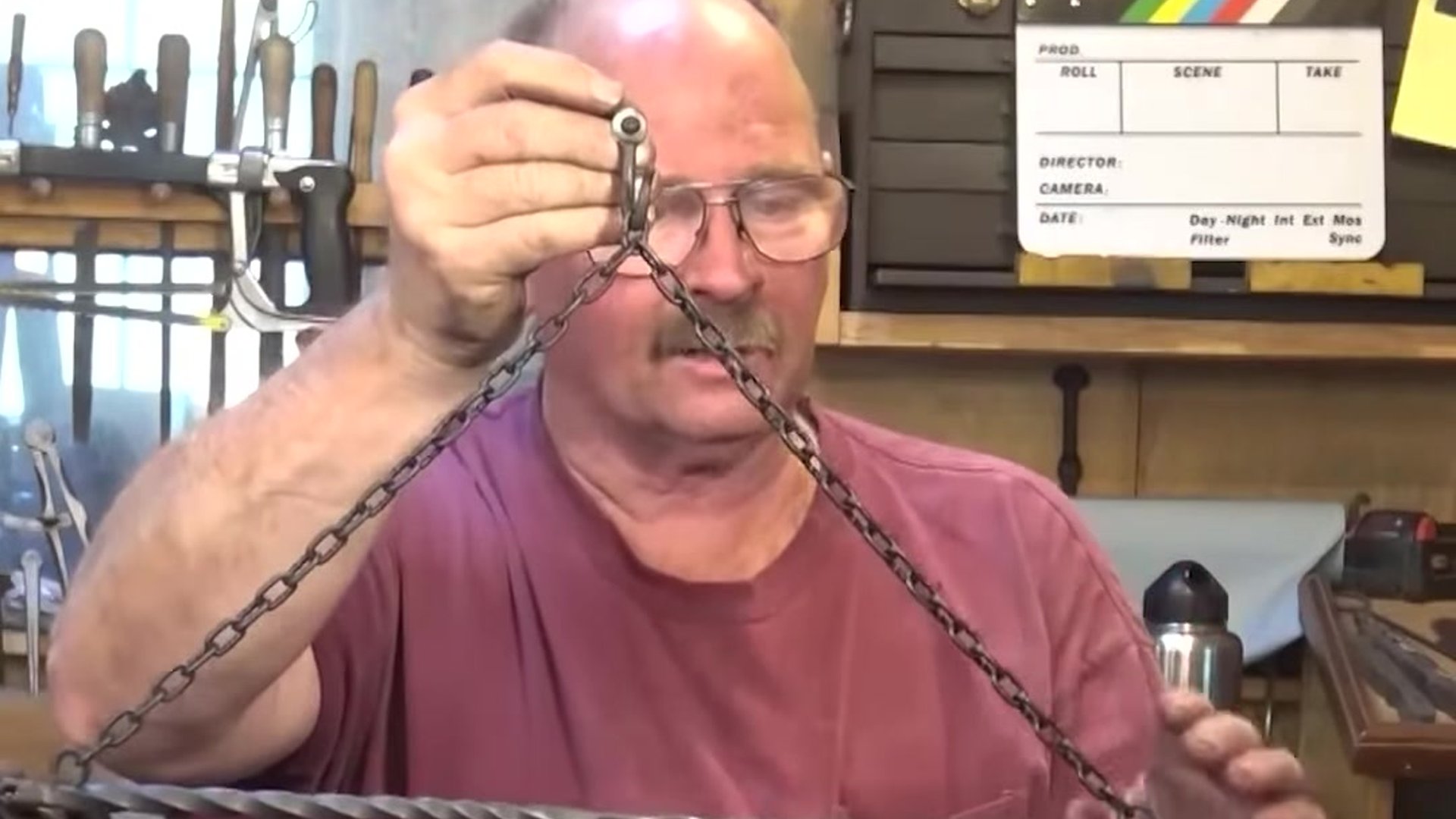 Macrame inspired blacksmithing tapestry