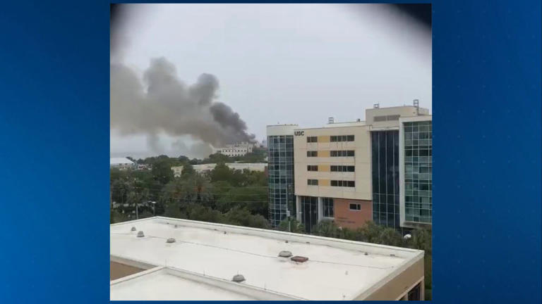USF recovery teams assess damage to Marine Science Lab after weekend fire