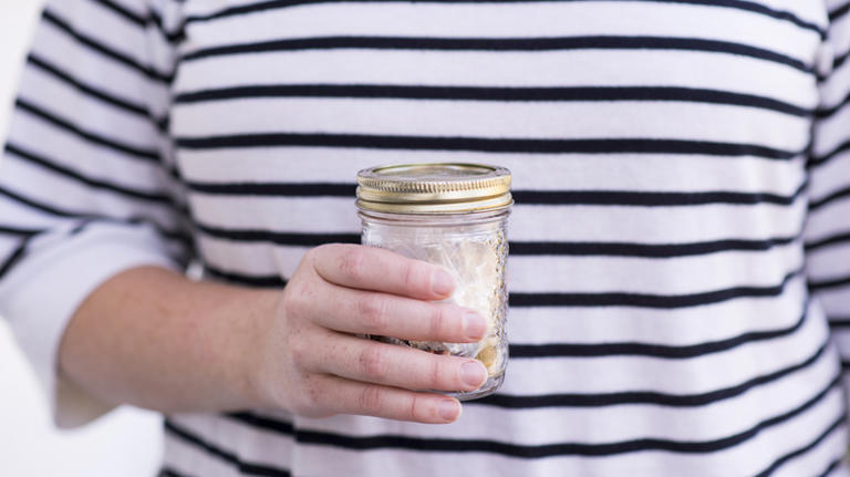 Save your mason jar and lid to attract more butterflies to your yard