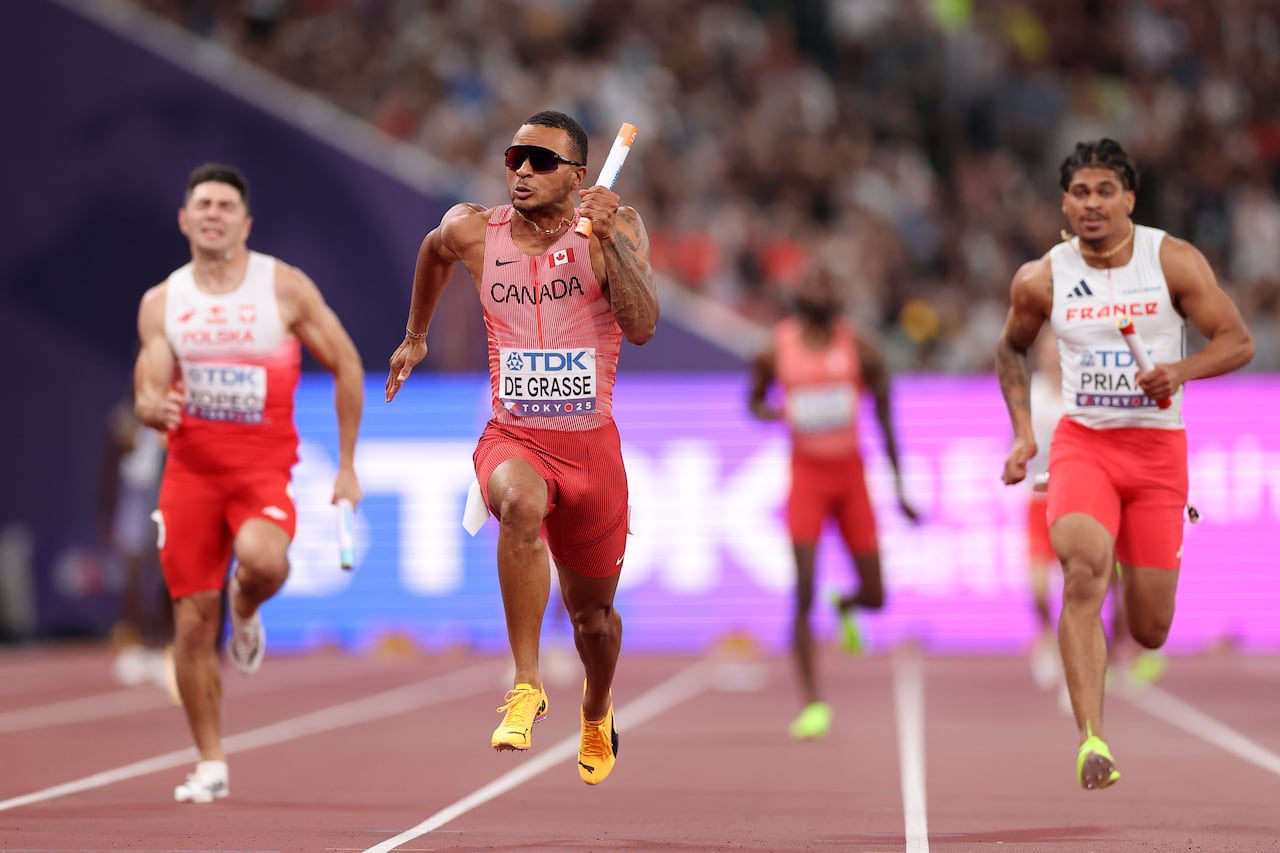 Jerome Blake injured, Canada places 7th in men's 100m final at World ...
