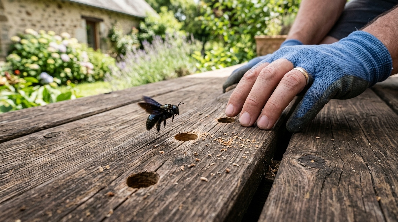 Ces grosses abeilles qui percent des trous dans votre terrasse : ce qu ...