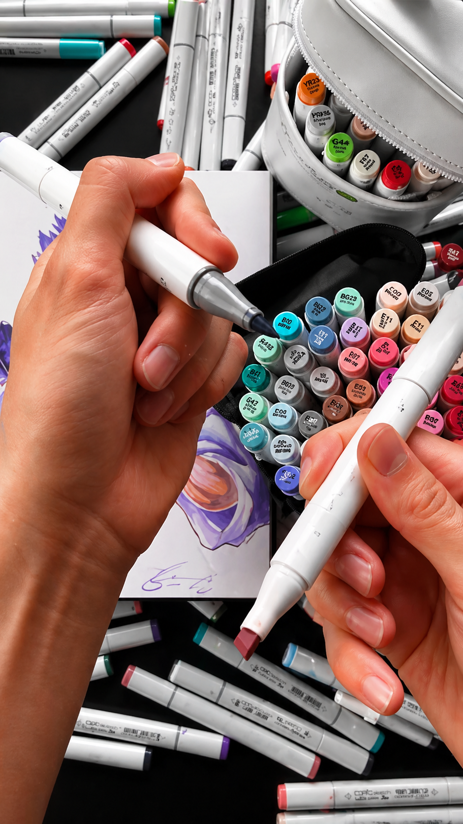 How to use markers for cleaner lines