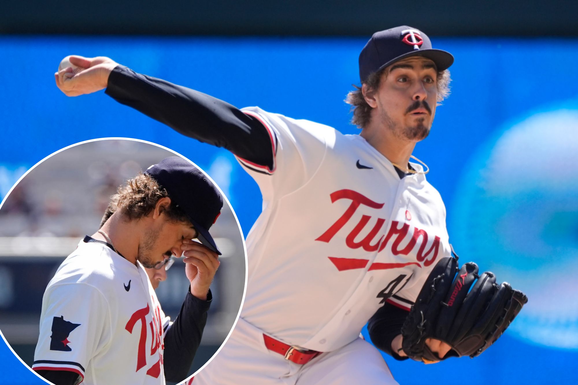 Twins ace Joe Ryan leaves start after two batters with elbow soreness ...