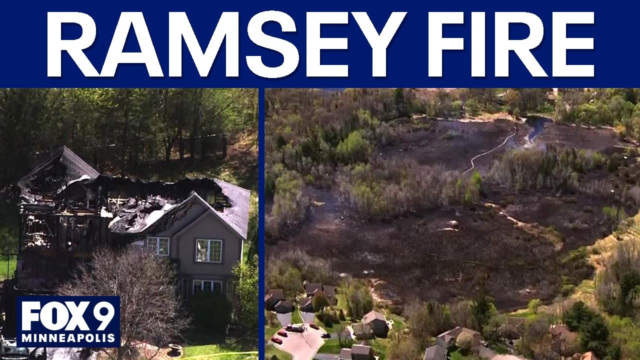 Ramsey fire: House damaged, swamp burned